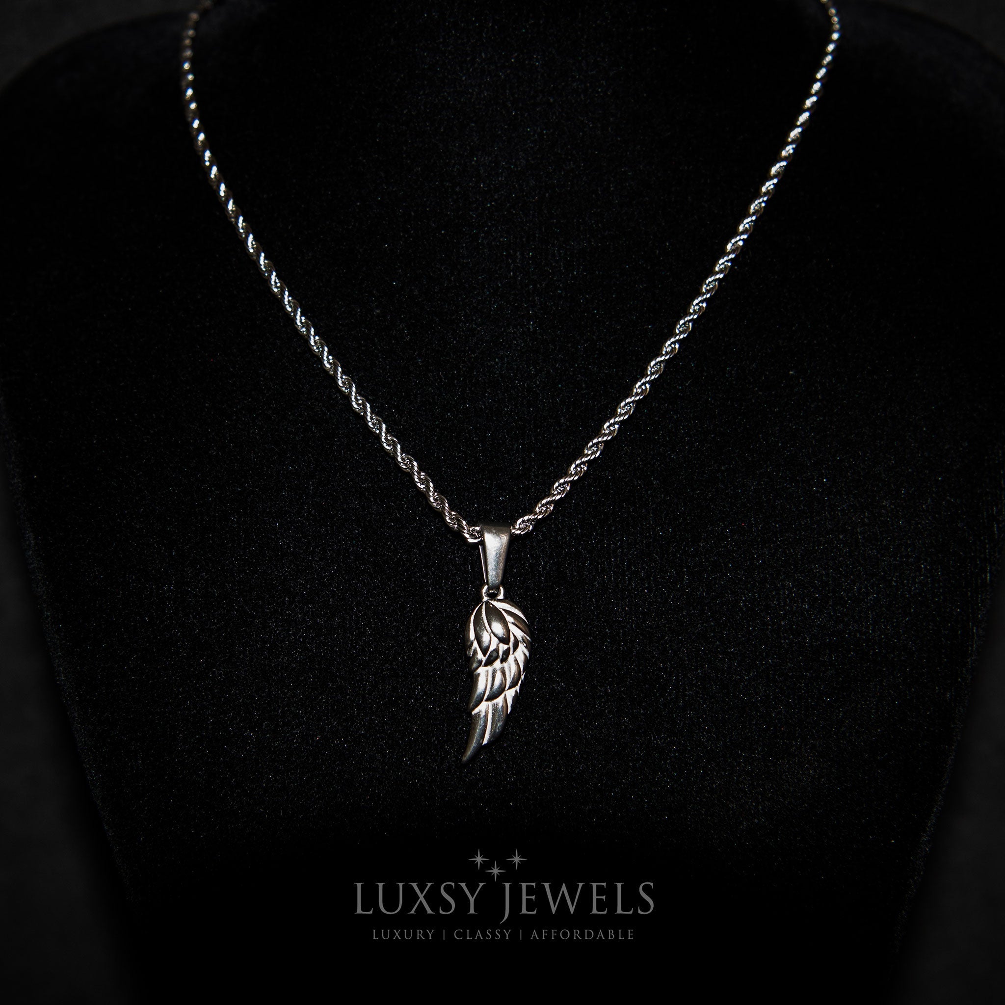 Angel Wing Chain - Silver – Luxsy Jewels
